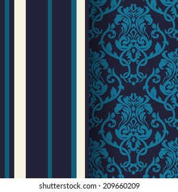 Damask Scrapbook Paper Stock Vector (Royalty Free) 209660209 | Shutterstock
