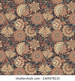 Mystical Pattern Design Background Fantasy Flower Stock Illustration ...