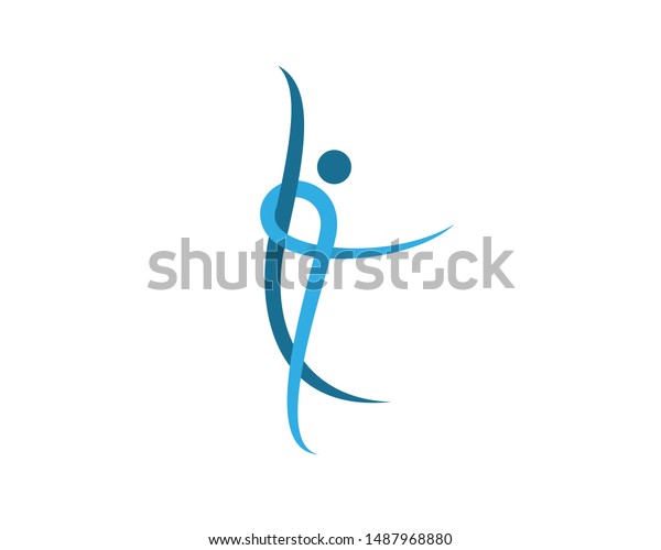Dance Choreography Organization Symbol 스톡 벡터(로열티 프리) 1487968880 ...