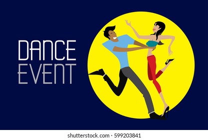 Dance Event Salsa Rumba Tango Under Stock Vector (Royalty Free ...