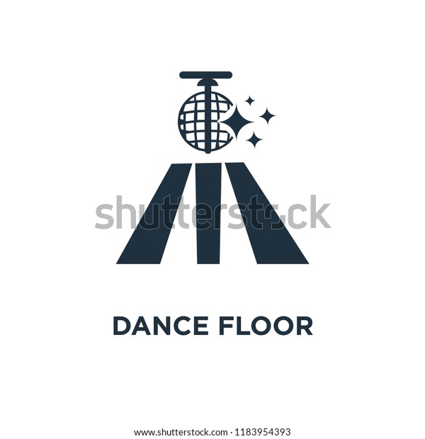 Dance Floor Icon Black Filled Vector Stock Vector (Royalty Free ...