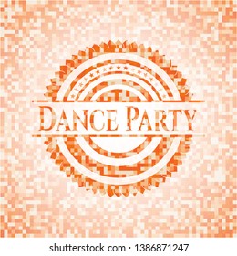 Dance Party Orange Tile Background Illustration Stock Vector (Royalty ...