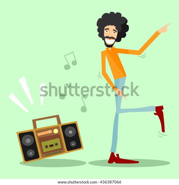 Dance Radio Stock Vector (Royalty Free) 436387066