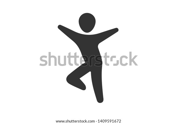 Dancer Dancing Icon Simple Vector Illustration Stock Vector (Royalty ...