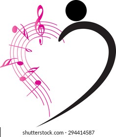 Dancer Music Note Design Icon: เวกเตอร์สต็อก (ปลอดค่าลิขสิทธิ์ ...