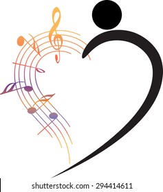 Dancer Music Note Design Icon: เวกเตอร์สต็อก (ปลอดค่าลิขสิทธิ์ ...