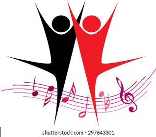 Dancer Music Note Icon Stock Vector (Royalty Free) 297643301 | Shutterstock