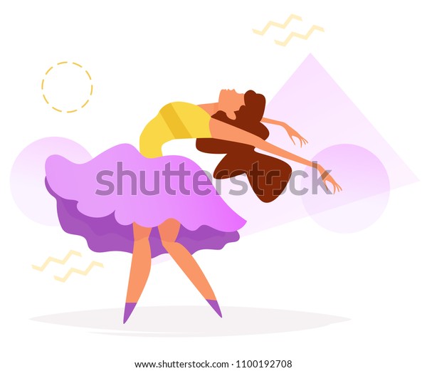 Dancer Vector Cartoon Isolated Art On Stock Vector (Royalty Free ...