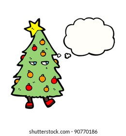 Dancing Christmas Tree Cartoon Stock Vector (Royalty Free) 90770186 ...