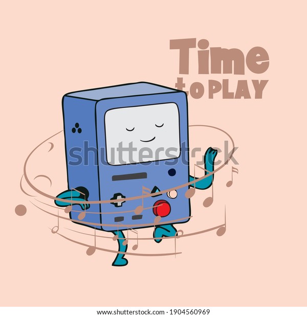 Dancing Console Game Boys Cartoon Vector: เวกเตอร์สต็อก (ปลอดค่า ...