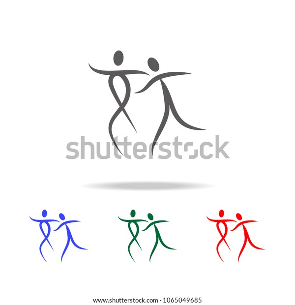 Dancing Couple Icon Elements Dance Multi Stock Vector (Royalty Free ...