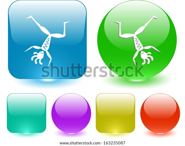 Dancing Ethnic Little Man Vector Interface Stock Vector (Royalty Free ...