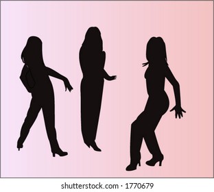 Dancing Girls Vector Illustration Stock Vector (Royalty Free) 1770679 ...