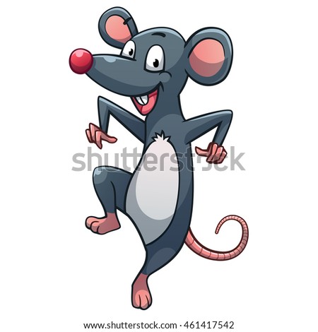 Dancing Rat Vector Art Illustration stockvector (rechtenvrij) 461417542 ...