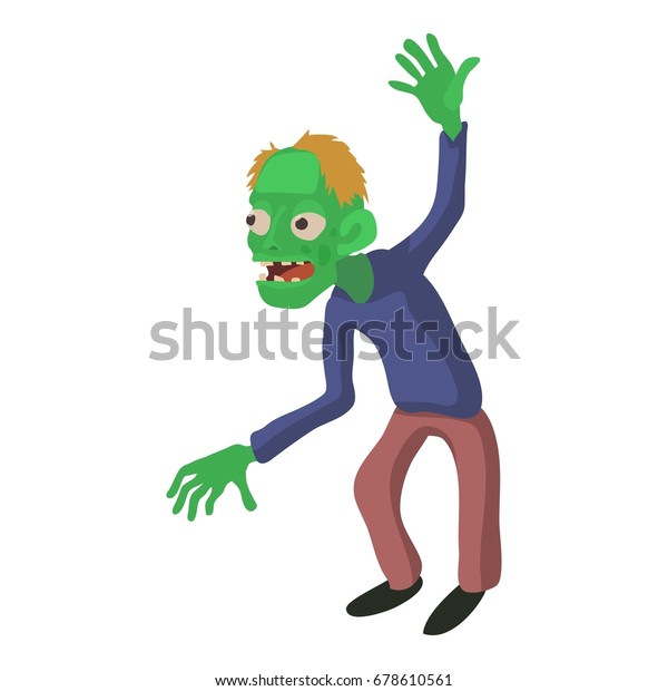 Dancing Zombie Icon Cartoon Illustration Zombie Stock Vector (Royalty ...
