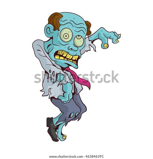 Dancing Zombie Vector Illustration Gradients Stock Vector (Royalty Free ...