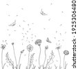 6,845 Dandelion Line Drawing Royalty-Free Images, Stock Photos ...