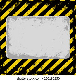 Danger Background Gray Plate Stock Vector (Royalty Free) 230190250 ...
