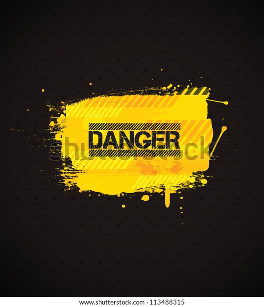 Danger Banner Stock Vector (Royalty Free) 113488315 | Shutterstock