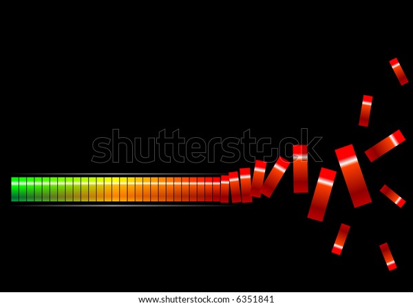 Danger Bar Going Through Roof Stock Vector (Royalty Free) 6351841 ...