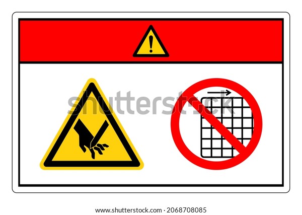 Danger Blade Hazard Do Not Operate Stock Vector (Royalty Free ...