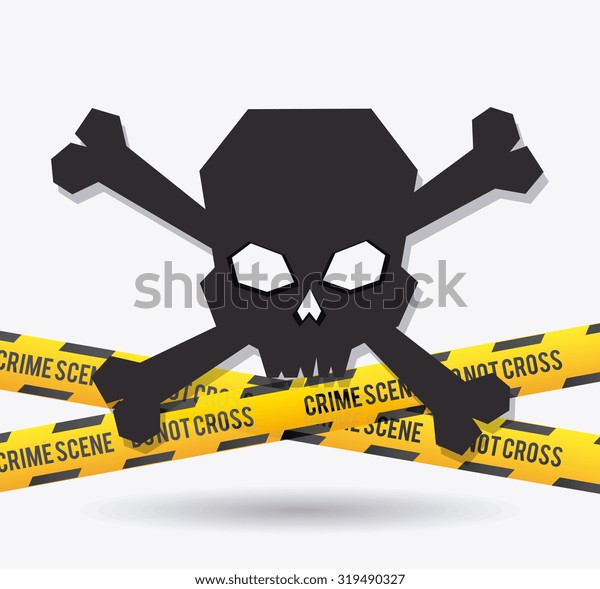 Danger Caution Design Advertising Sign Vector Stock Vector (Royalty ...