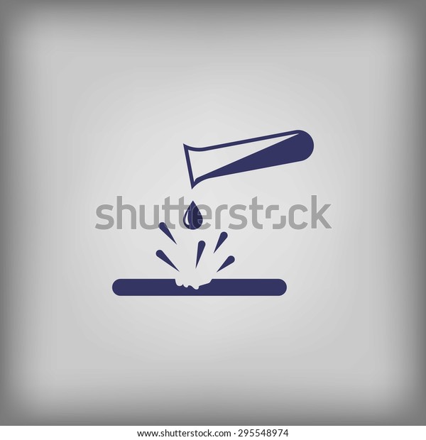 Danger Corrosive Materials Symbol Icon Stock Vector (Royalty Free ...