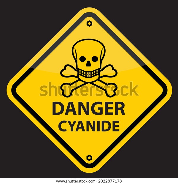 Danger Cyanide Sign Label Vector: เวกเตอร์สต็อก (ปลอดค่าลิขสิทธิ์ ...