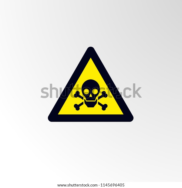 Danger Death Caution Warn Symbol Public: vetor stock (livre de direitos ...