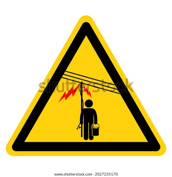 Danger Electricity Symbol Sign Vector Illustration Stock Vector ...