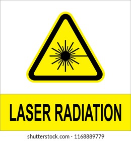 Ilustrasi Stok Laser Operation Warning Sign 1814029337 | Shutterstock