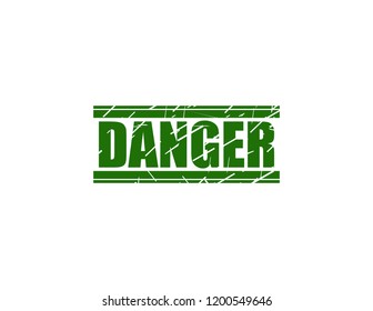 Danger Green Stamp Stock Vector (Royalty Free) 1200549646 | Shutterstock
