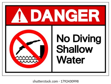 949 Warning Shallow Water Symbol Images, Stock Photos & Vectors ...