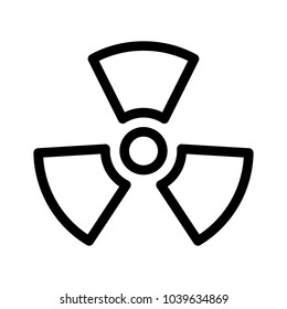 Danger Nuclear Symbol Stock Vector (Royalty Free) 1039634869 | Shutterstock