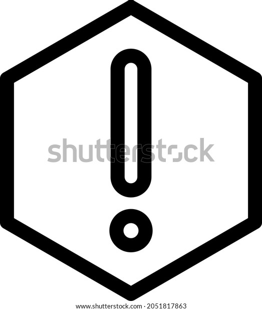 Danger Outline Vector Icon Design Stock Vector (Royalty Free ...