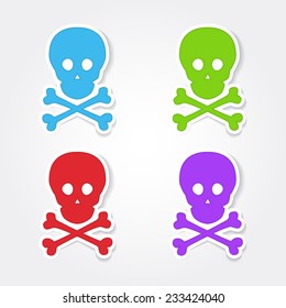 Danger Sign Colorful Vector Icon Design Stock Vector (Royalty Free ...