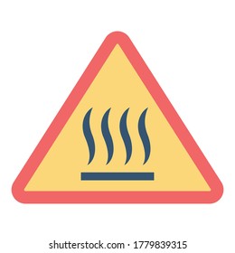 Poop Warning Sign Vector Illustration Yellow Stock Vector (Royalty Free ...