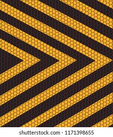 Danger Sign Grate Background Stock Vector (Royalty Free) 1171398655 ...