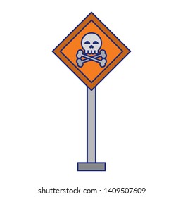 Danger Sign Icon Cartoon Vector Illustration Stock Vector (Royalty Free ...