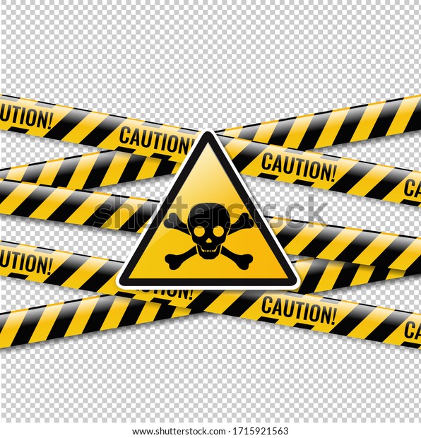 Danger Sign Isolated Transparent Background Gradient Stock Vector ...