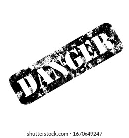 Danger Sign On White Background Stock Vector (Royalty Free) 1670649247 ...