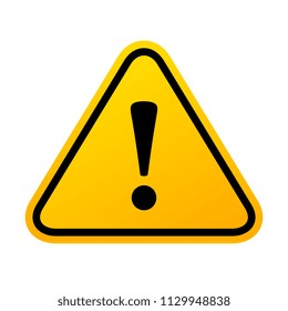 Danger Triangle Sign Vector Illustration On Stock Vector (Royalty Free ...