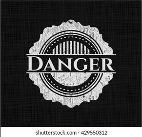 Danger Written On Chalkboard Stock Vector (Royalty Free) 429550312 ...