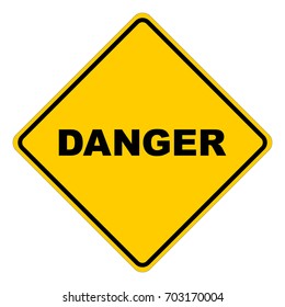 Danger Vector Sign Stock Vector (Royalty Free) 288121997