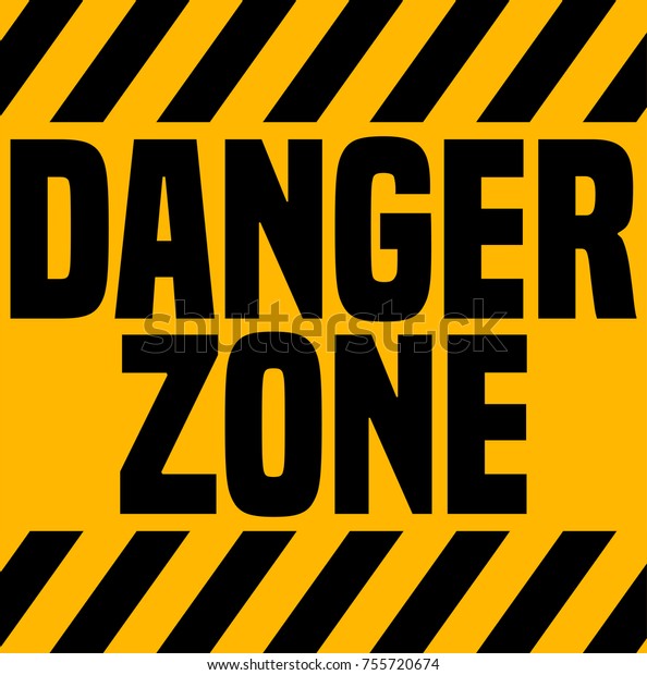 Danger Zone Industrial Warning Sign Stock Vector (Royalty Free ...