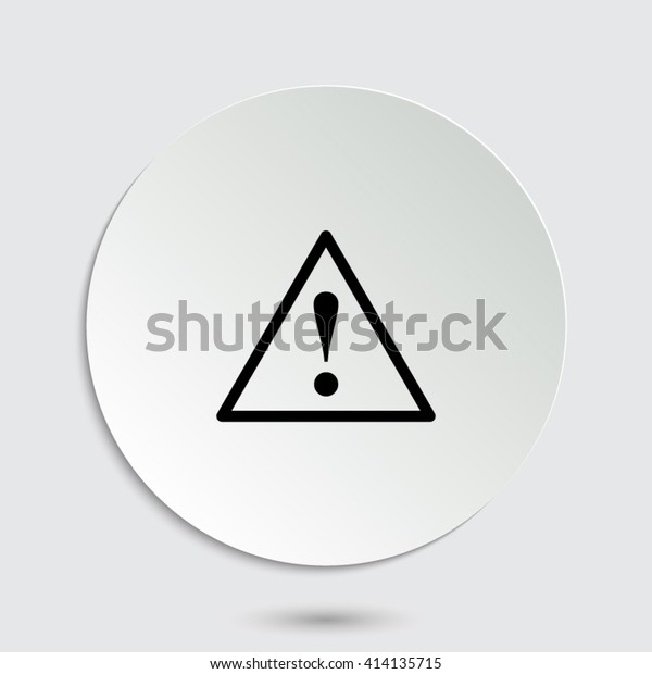 Dangerous Black Vector Icon Shadow Stock Vector (Royalty Free ...