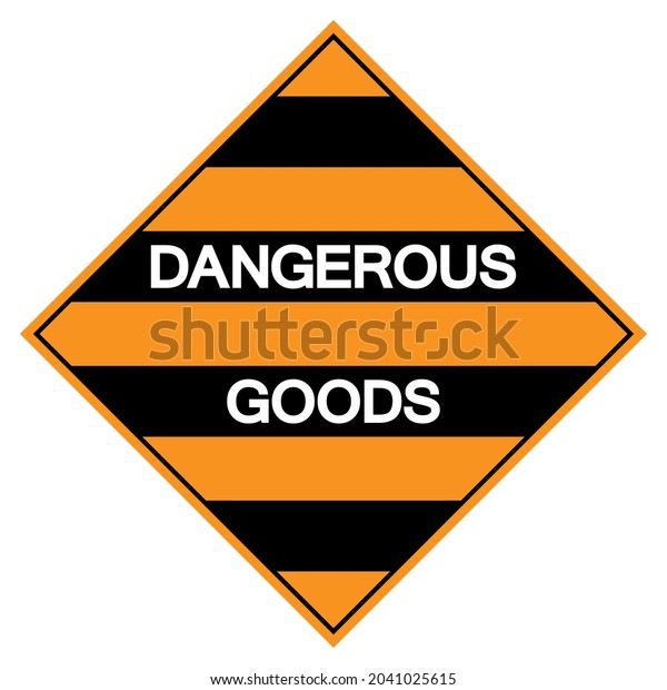Dangerous Goods Symbol Sign Vector Illustration Stock Vector (Royalty ...