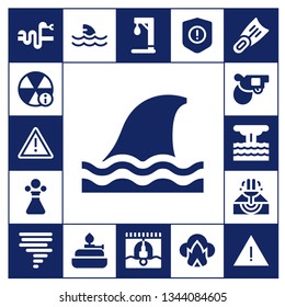 Dangerous Icon Set 17 Filled Dangerous Stock Vector (Royalty Free ...