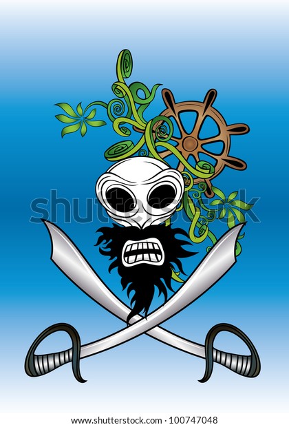 Dangerous Pirate Thief Weapons Stock Vector (Royalty Free) 100747048 ...