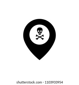 Dangerous Place Icon Stock Vector (Royalty Free) 1103933954 | Shutterstock